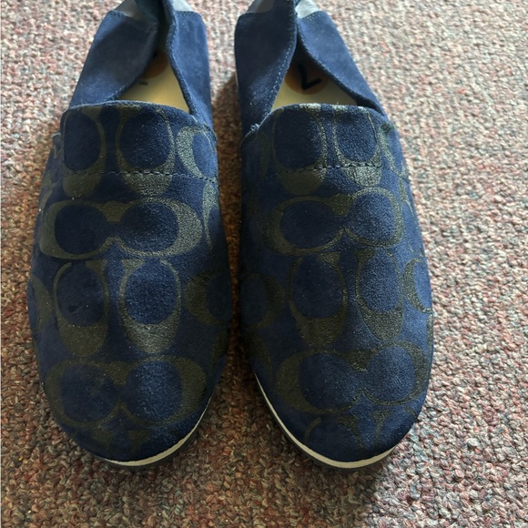 Coach | Shoes | Coach Navy Blue Slipon Shoes | Poshmark